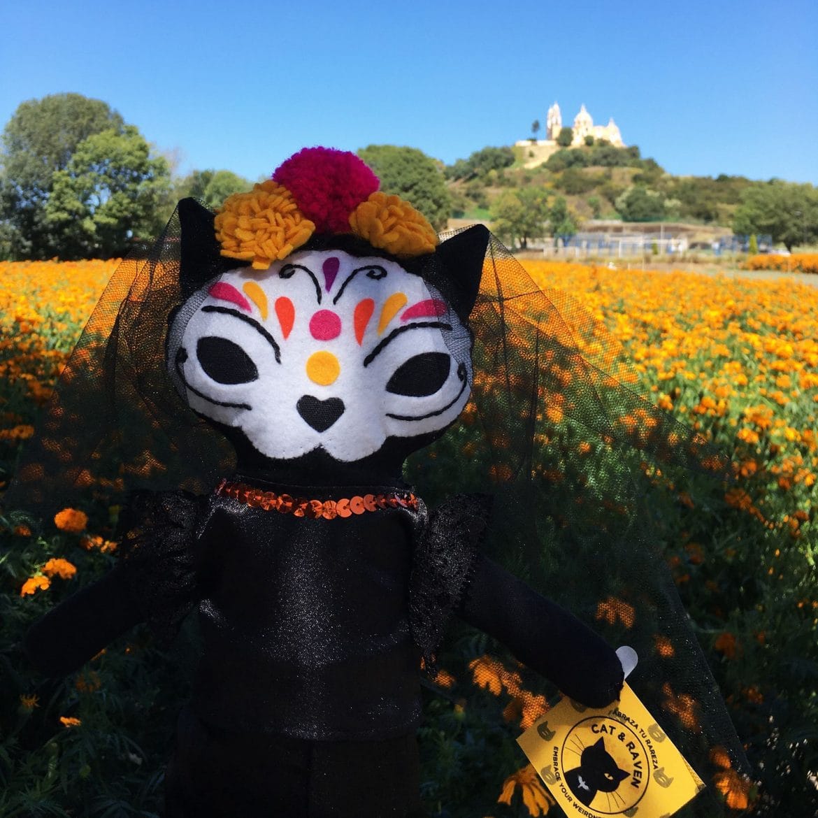 Catrina, the Sugar Skull Cat Doll | Cat & Raven